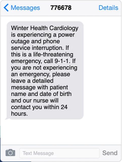 3 Broadcast Texts for Patients in Closures & Emergencies